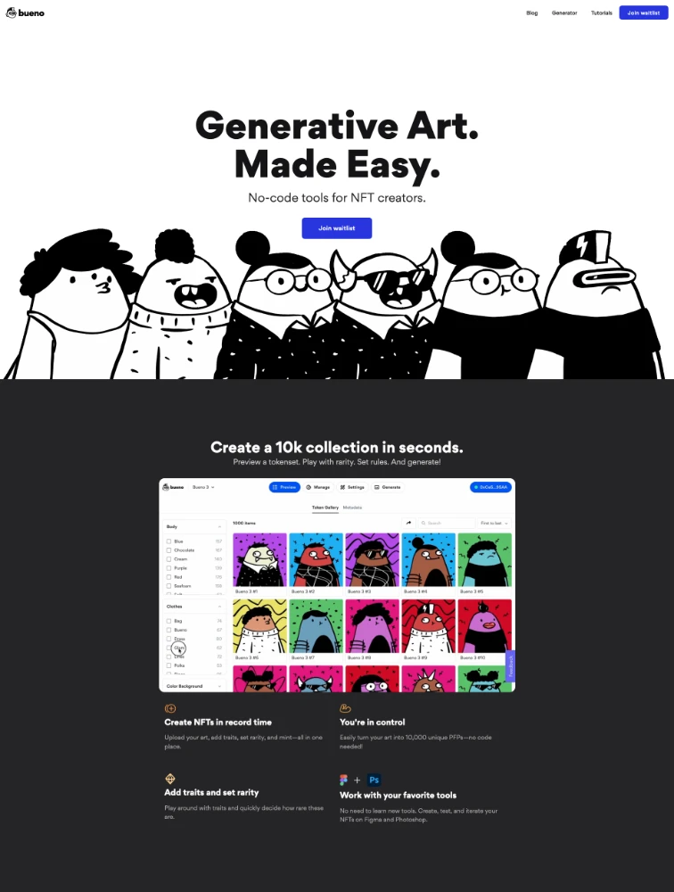 Bueno website design - Lapa Ninja