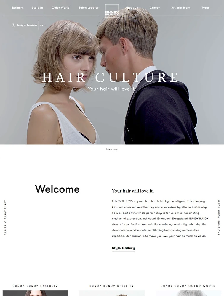 BUNDY BUNDY website design - Lapa Ninja