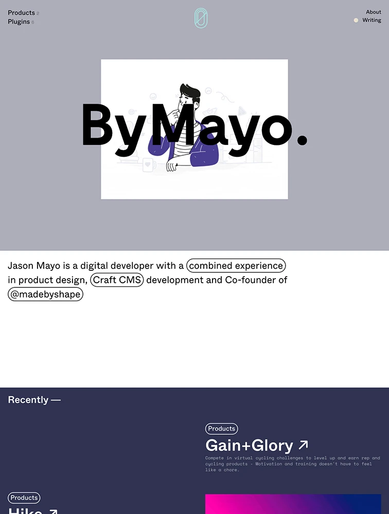 Jason Mayo website design - Lapa Ninja