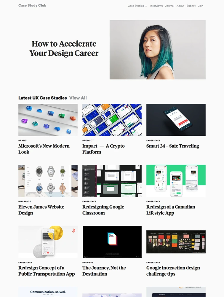 Case Study Club website design - Lapa Ninja