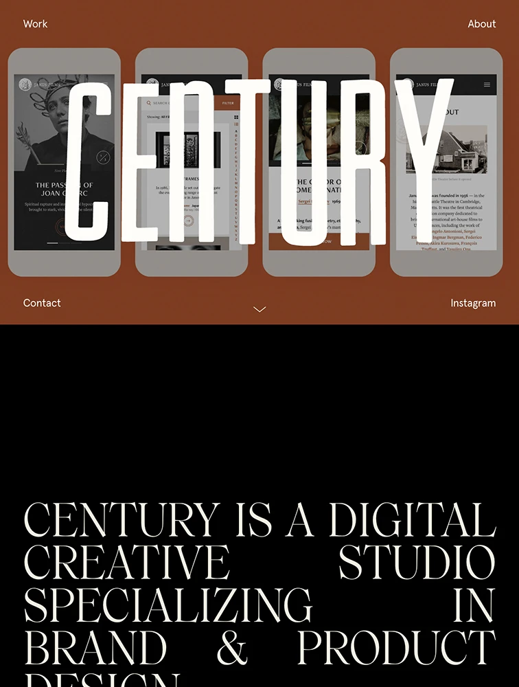 Century website design - Lapa Ninja