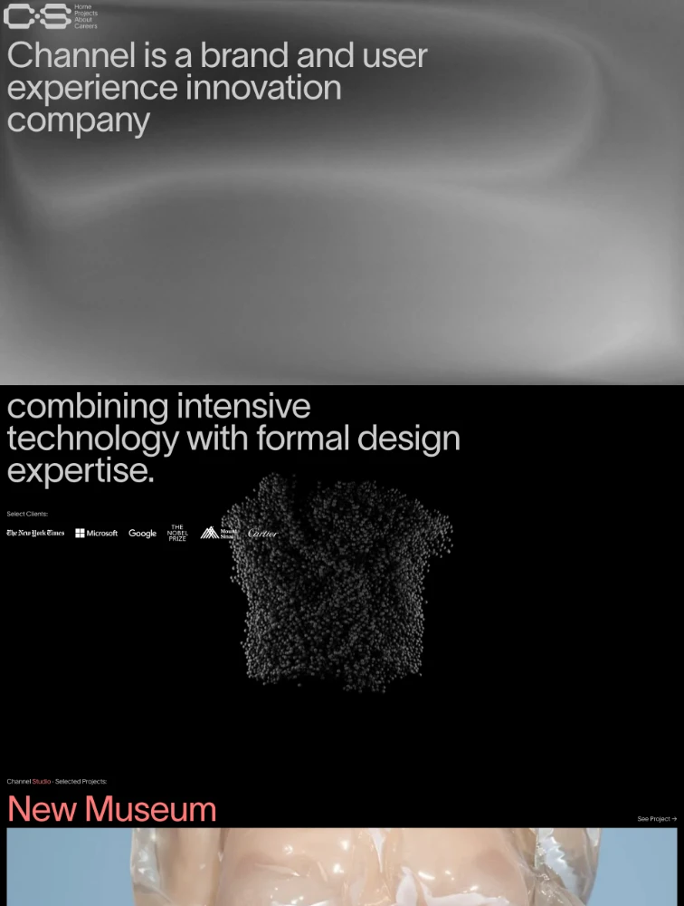 Channel Studio website design - Lapa Ninja