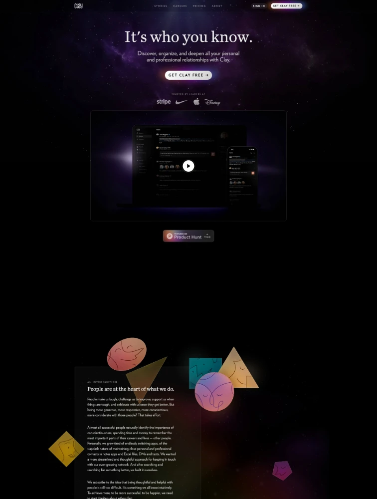 Clay website design - Lapa Ninja