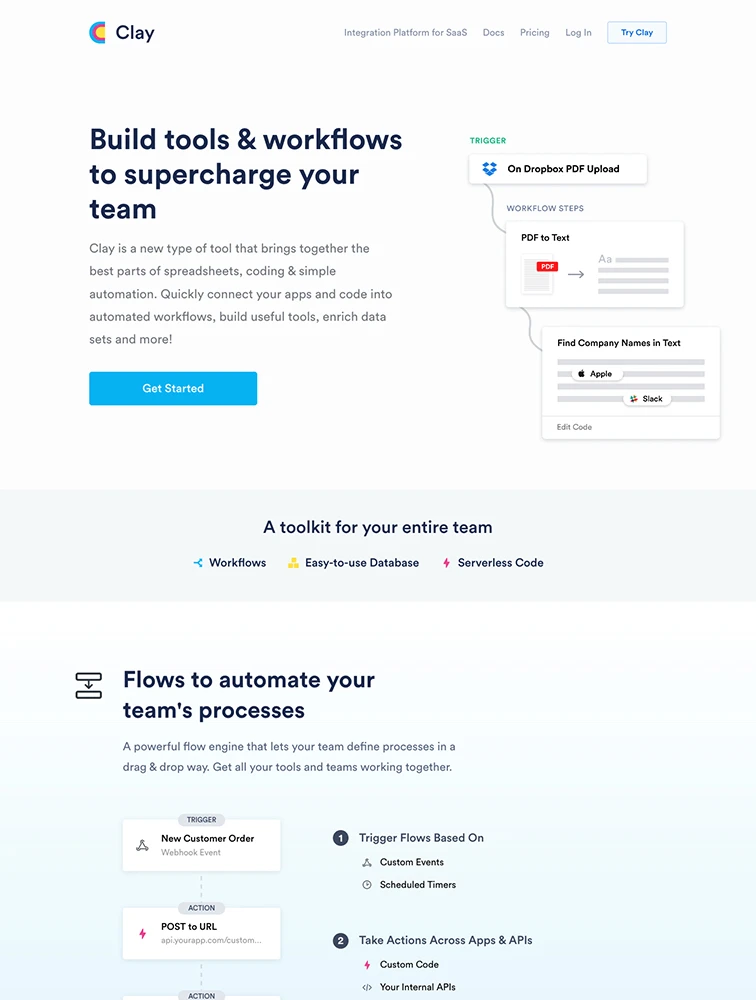 Clay website design - Lapa Ninja