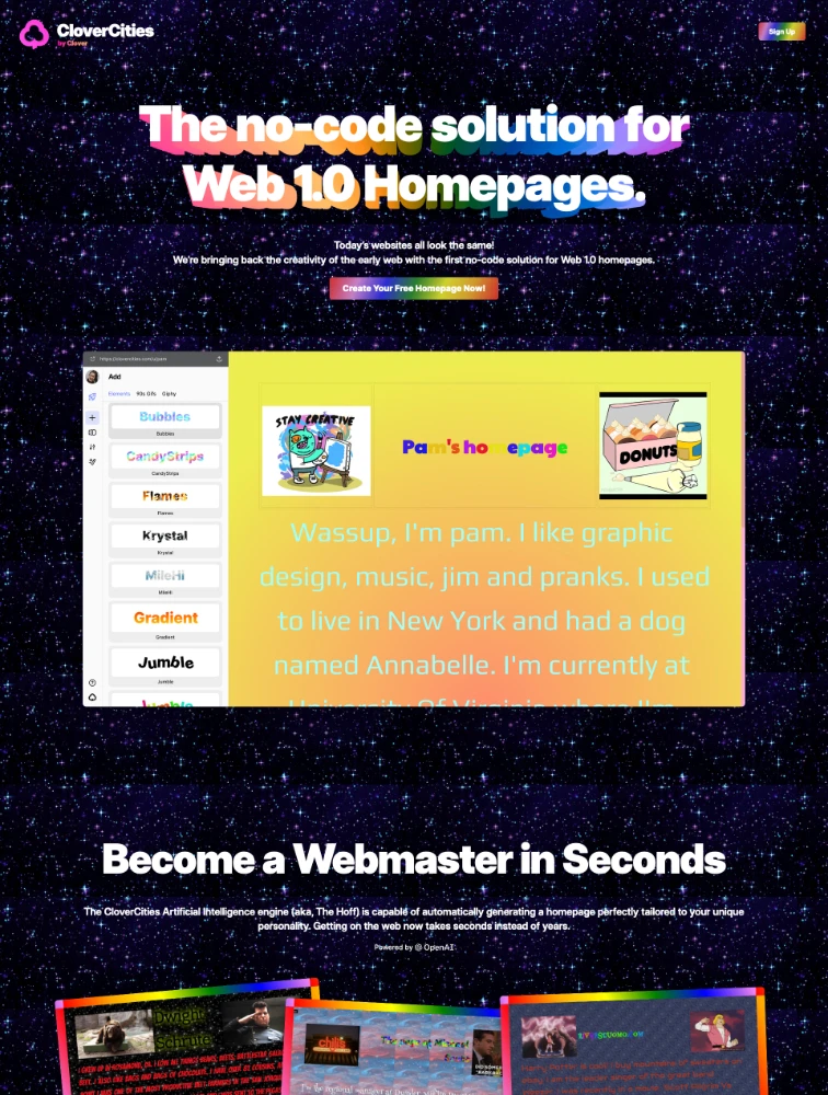 CloverCities website design - Lapa Ninja