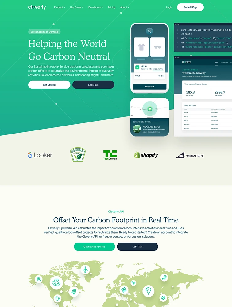 Cloverly website design - Lapa Ninja
