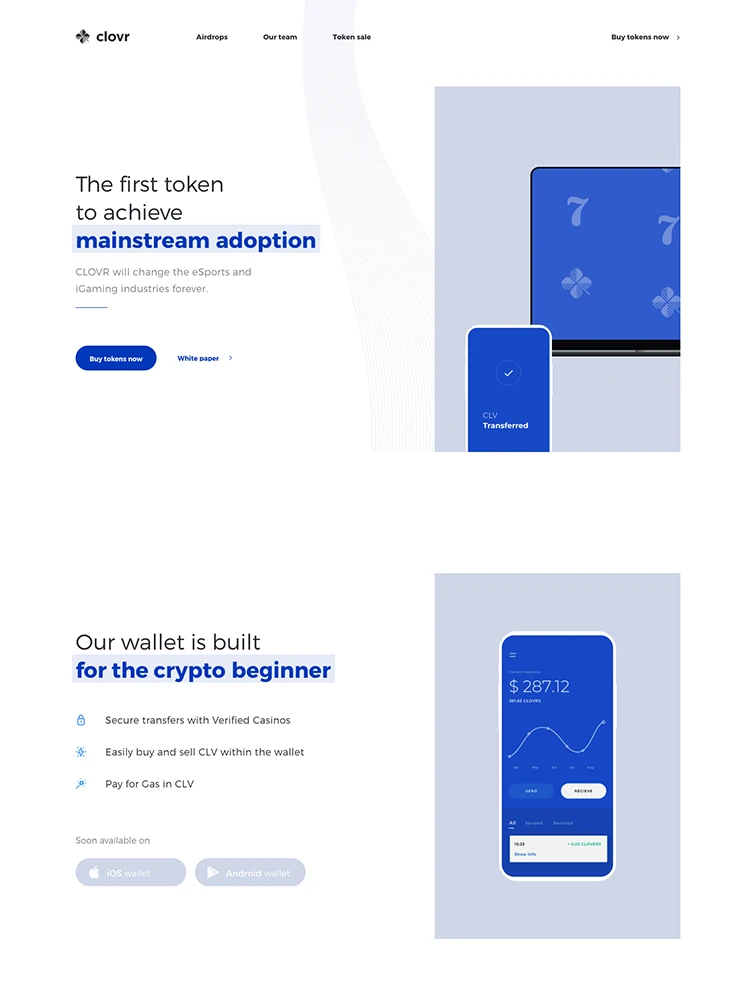 Clovr website design - Lapa Ninja