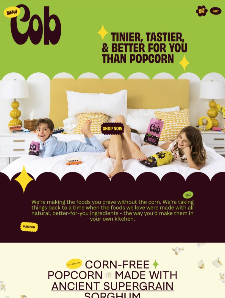 Cob website design - Lapa Ninja