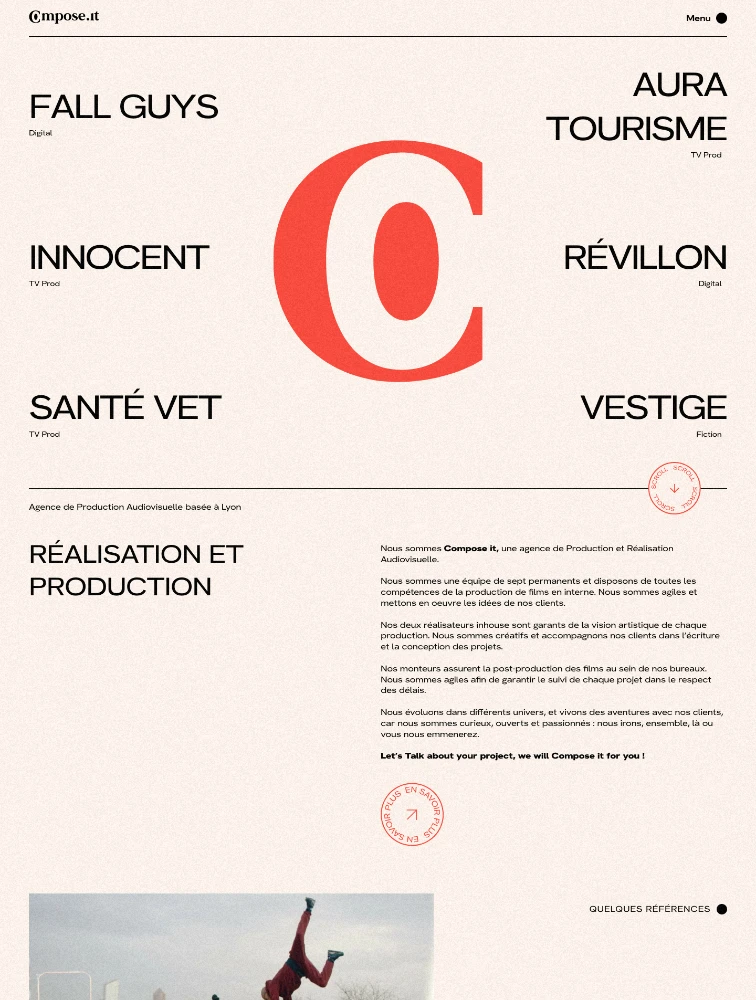 Compose It website design - Lapa Ninja