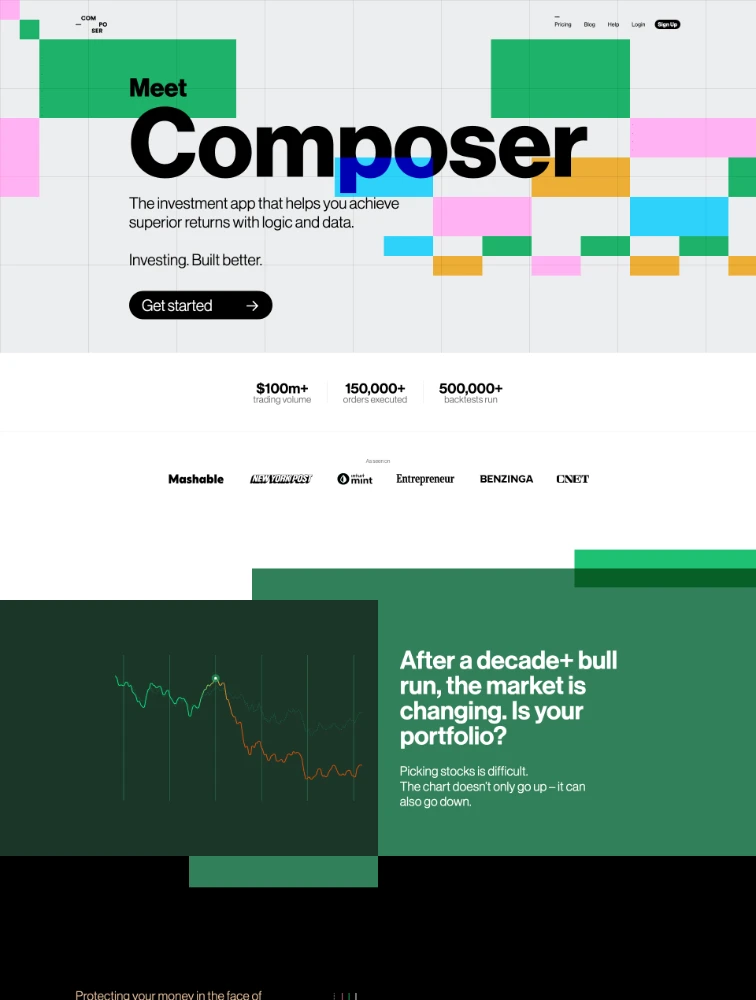 Composer website design - Lapa Ninja