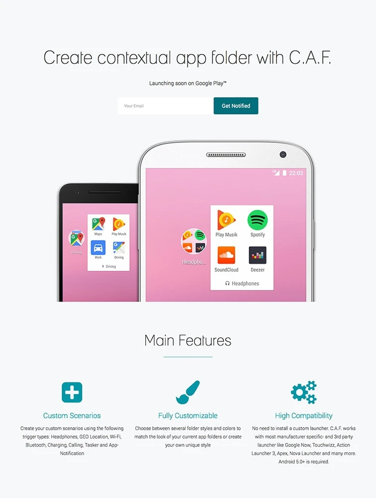 C.A.F website design - Lapa Ninja