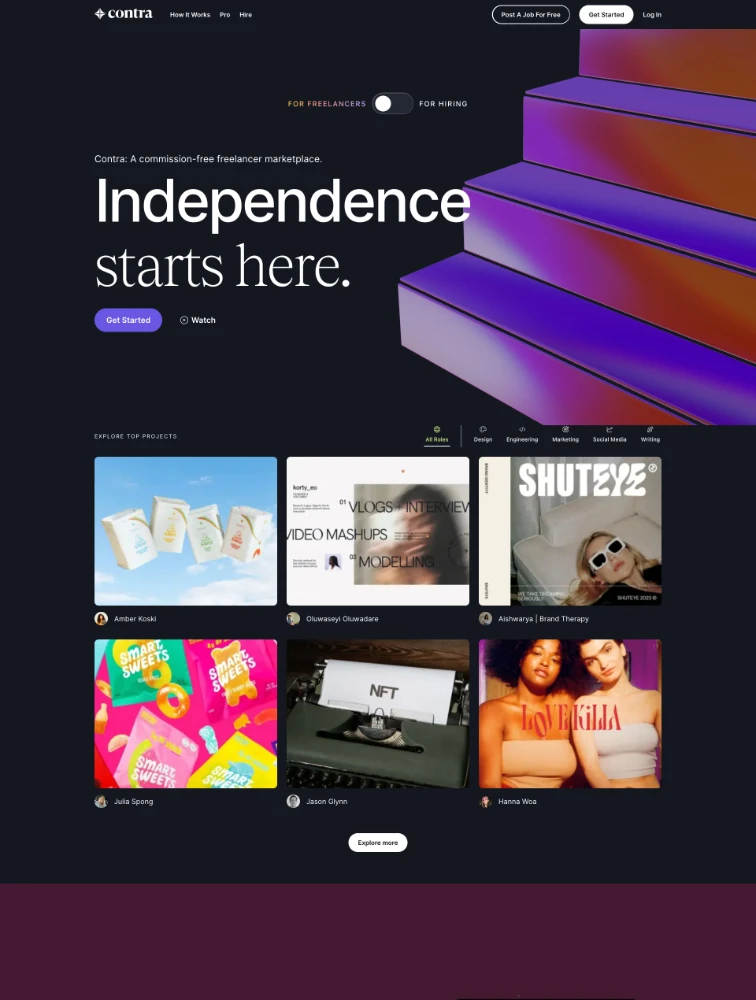 Contra website design - Lapa Ninja