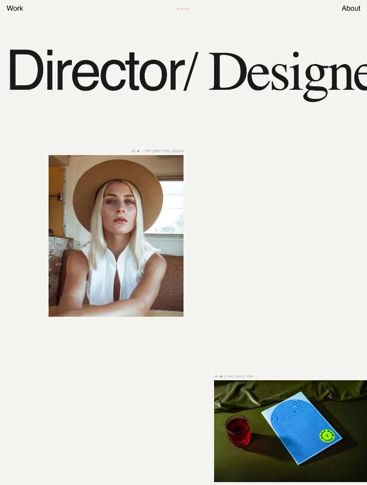 Evan Corrigan website design - Lapa Ninja