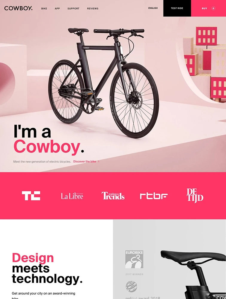 Cowboy website design - Lapa Ninja