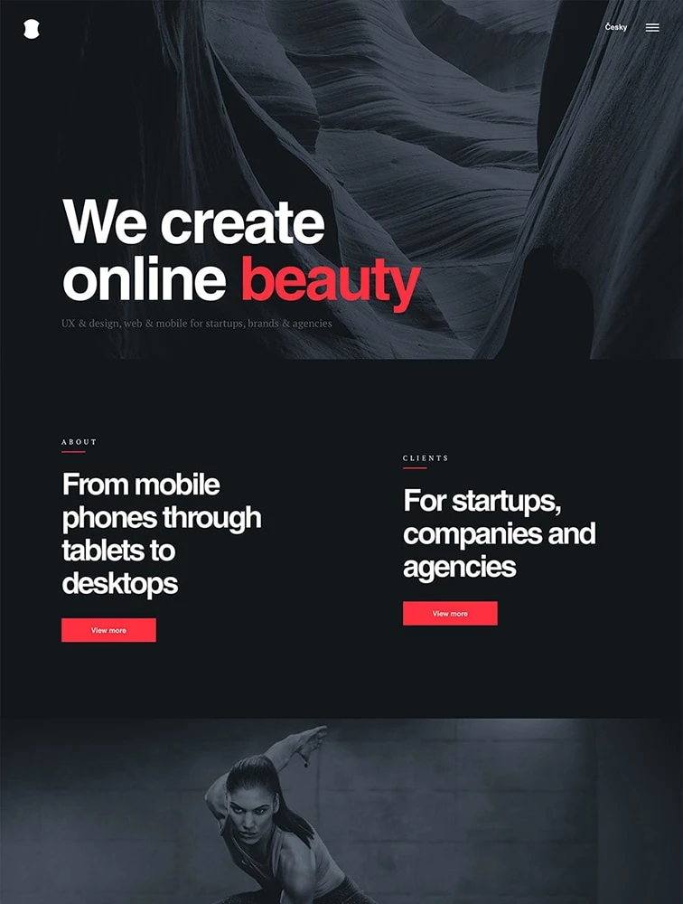 Cubes Digital website design - Lapa Ninja