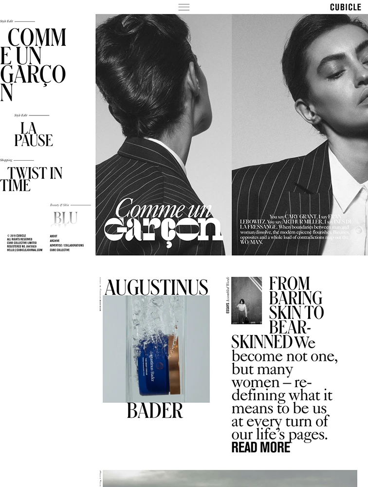 Cubicle website design - Lapa Ninja