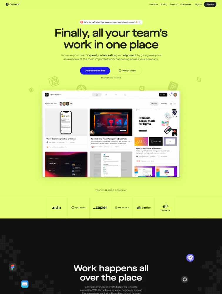 Current website design - Lapa Ninja