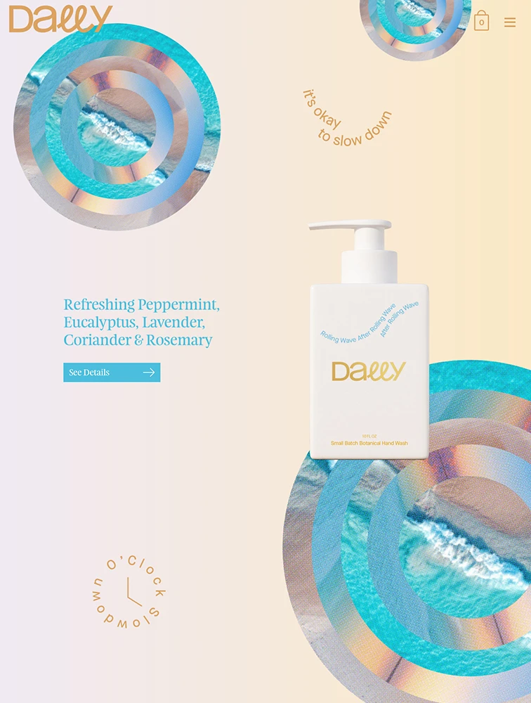 Dally website design - Lapa Ninja