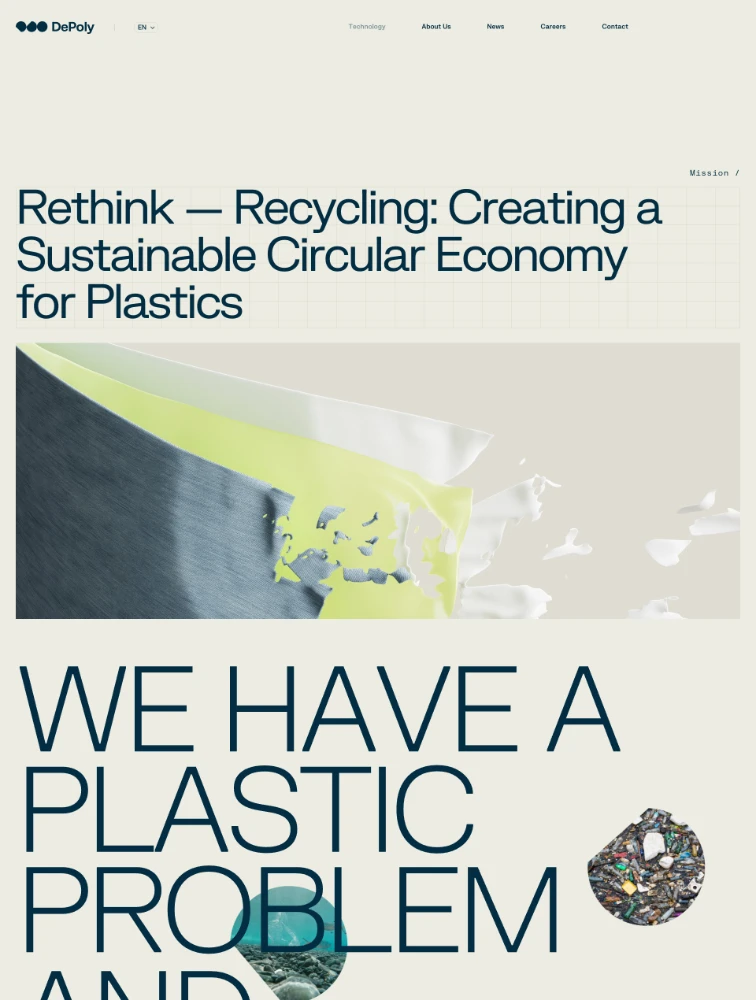 DePoly website design - Lapa Ninja