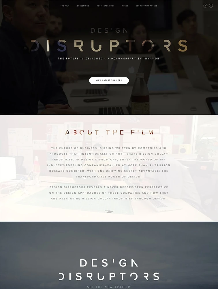 DESIGN DISRUPTORS website design - Lapa Ninja