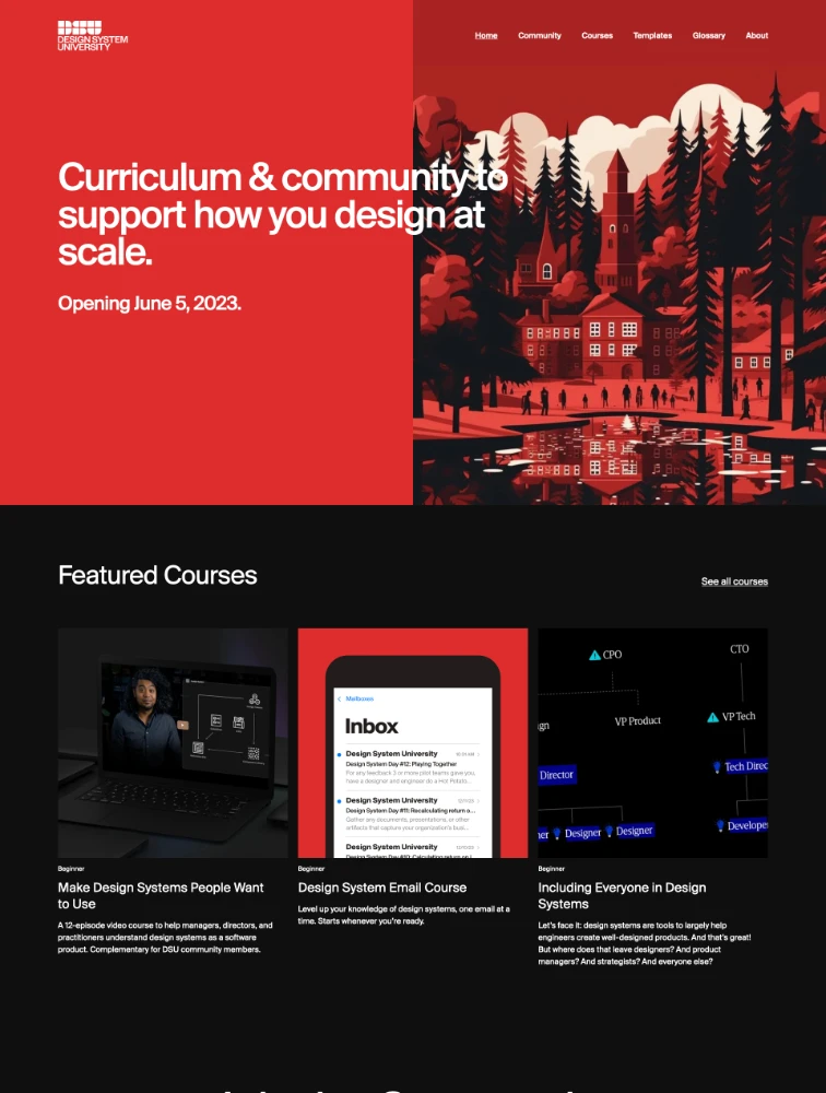 Design System University website design - Lapa Ninja