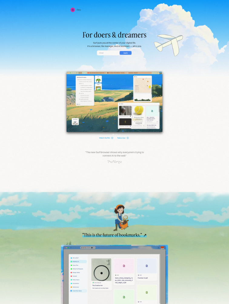 Deta Surf website design - Lapa Ninja