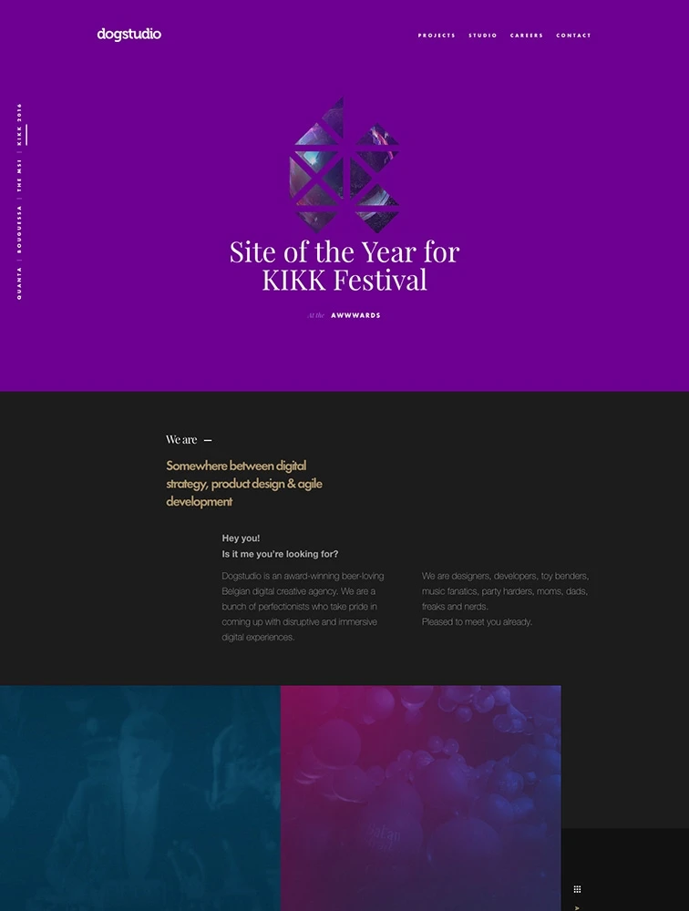 Dogstudio website design - Lapa Ninja