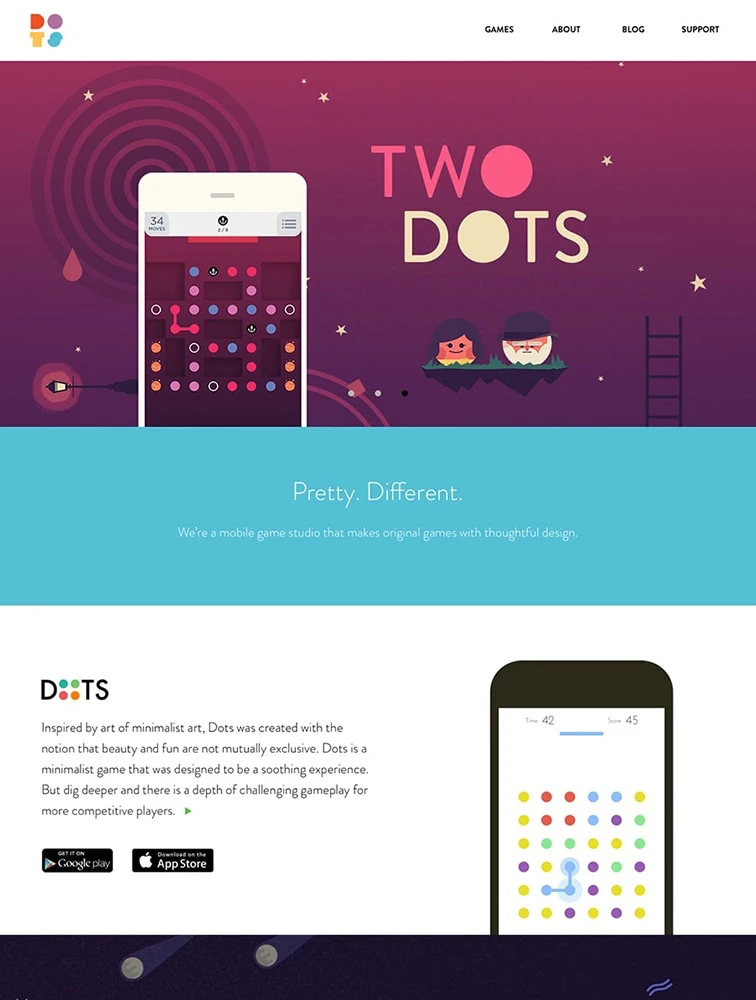 Dots website design - Lapa Ninja