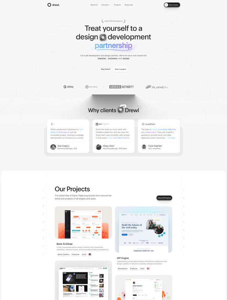 Drewl website design - Lapa Ninja
