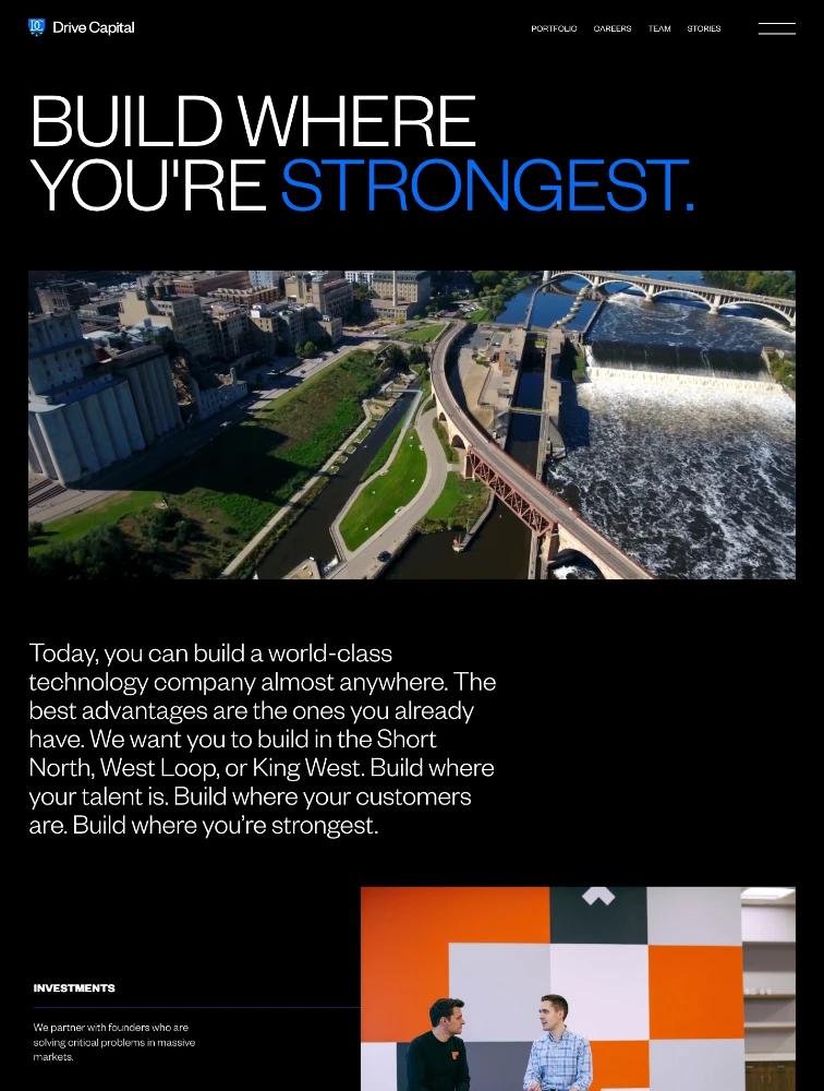 Drive Capital website design - Lapa Ninja