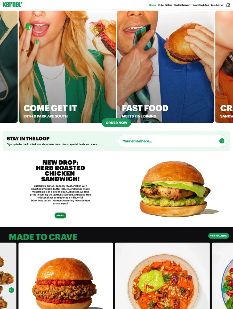 Kernel website design - Lapa Ninja