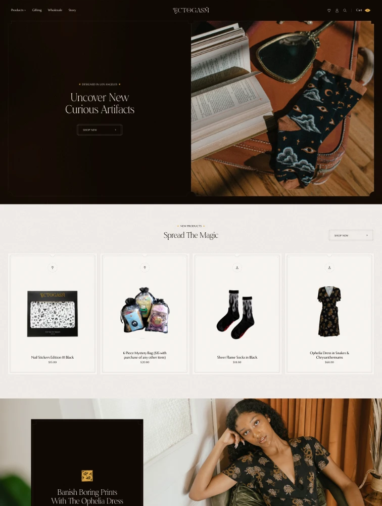 Ectogasm website design - Lapa Ninja