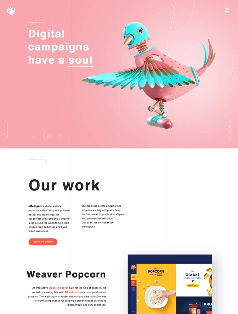 eDesign Interactive website design - Lapa Ninja