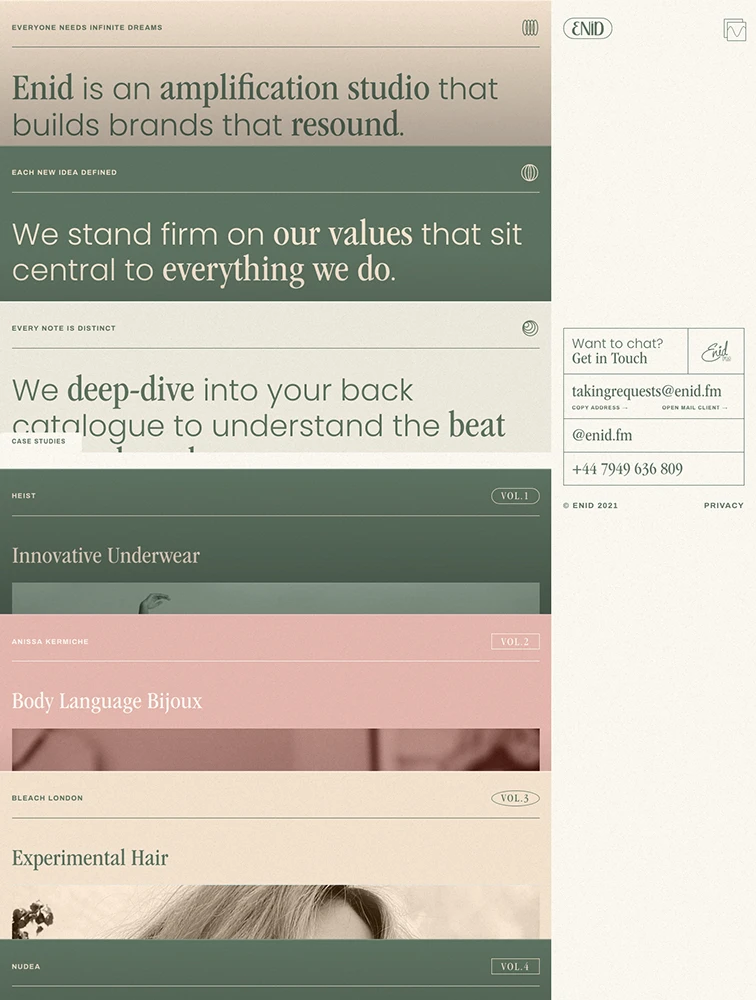 Enid.fm - Website Showcase | Lapa Ninja