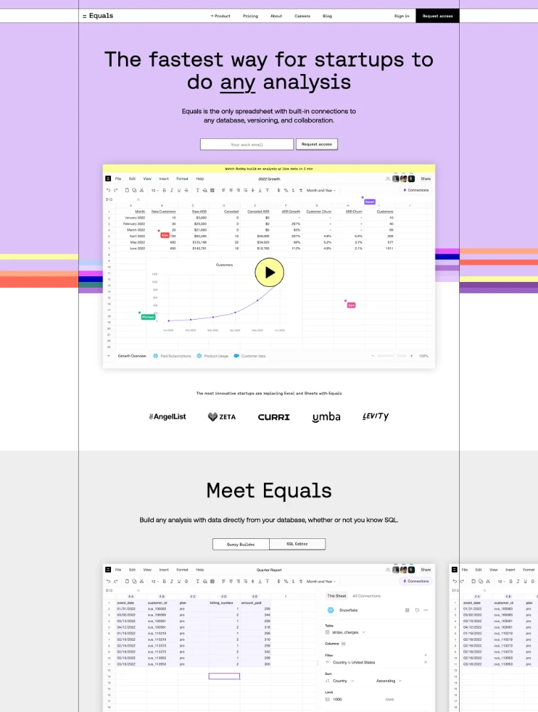 Equals website design - Lapa Ninja