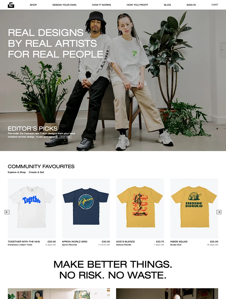 Everpress website design - Lapa Ninja