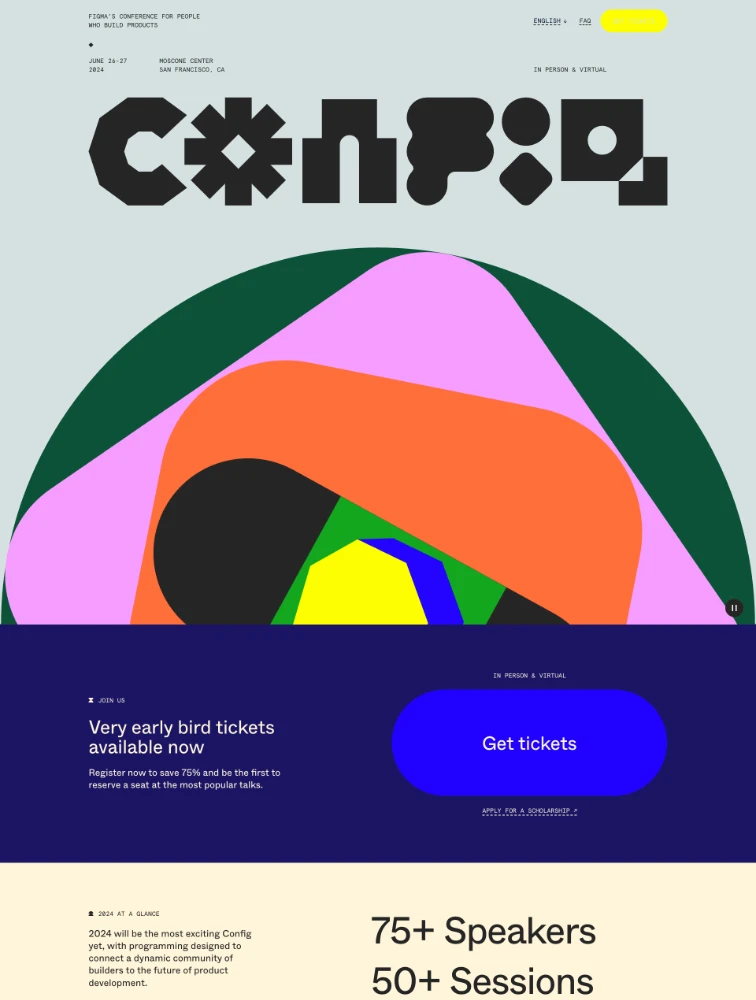 Config 2024 by Figma website design - Lapa Ninja