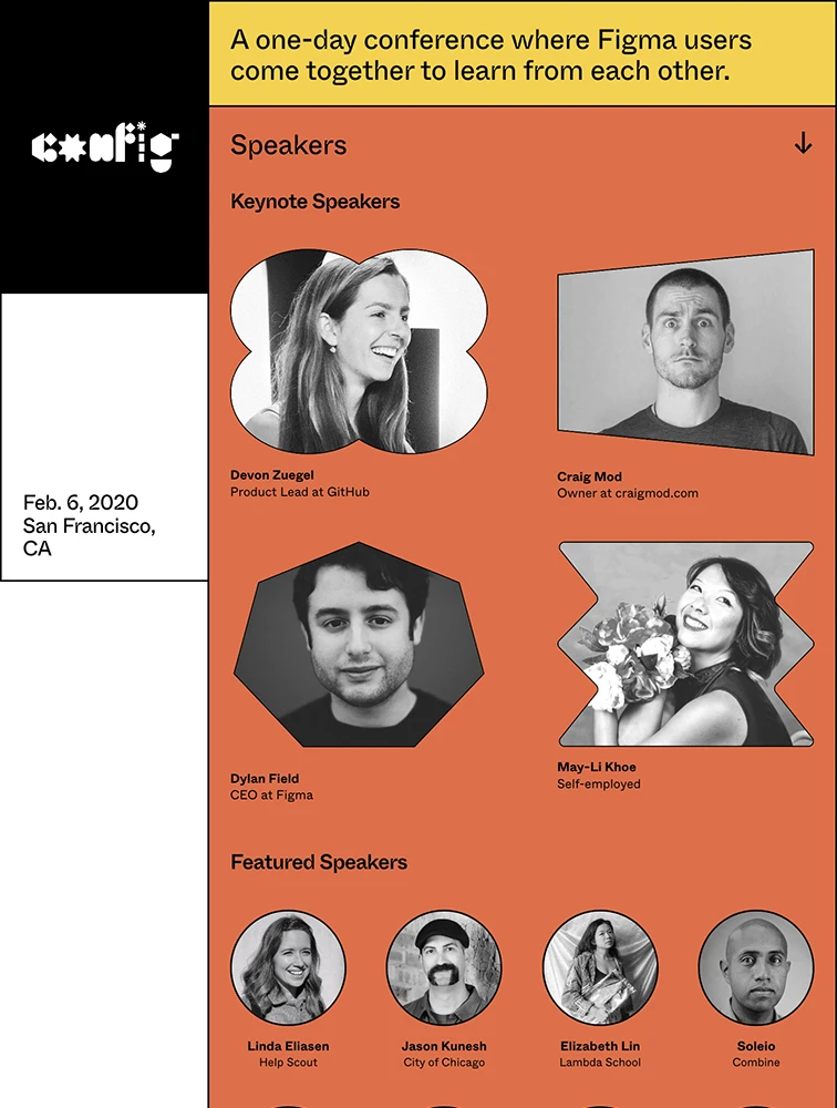Config by Figma website design - Lapa Ninja