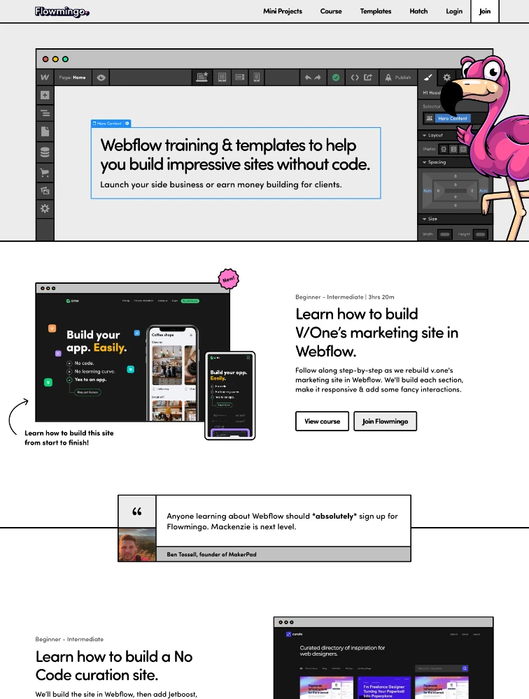 Flowmingo - Website Showcase | Lapa Ninja