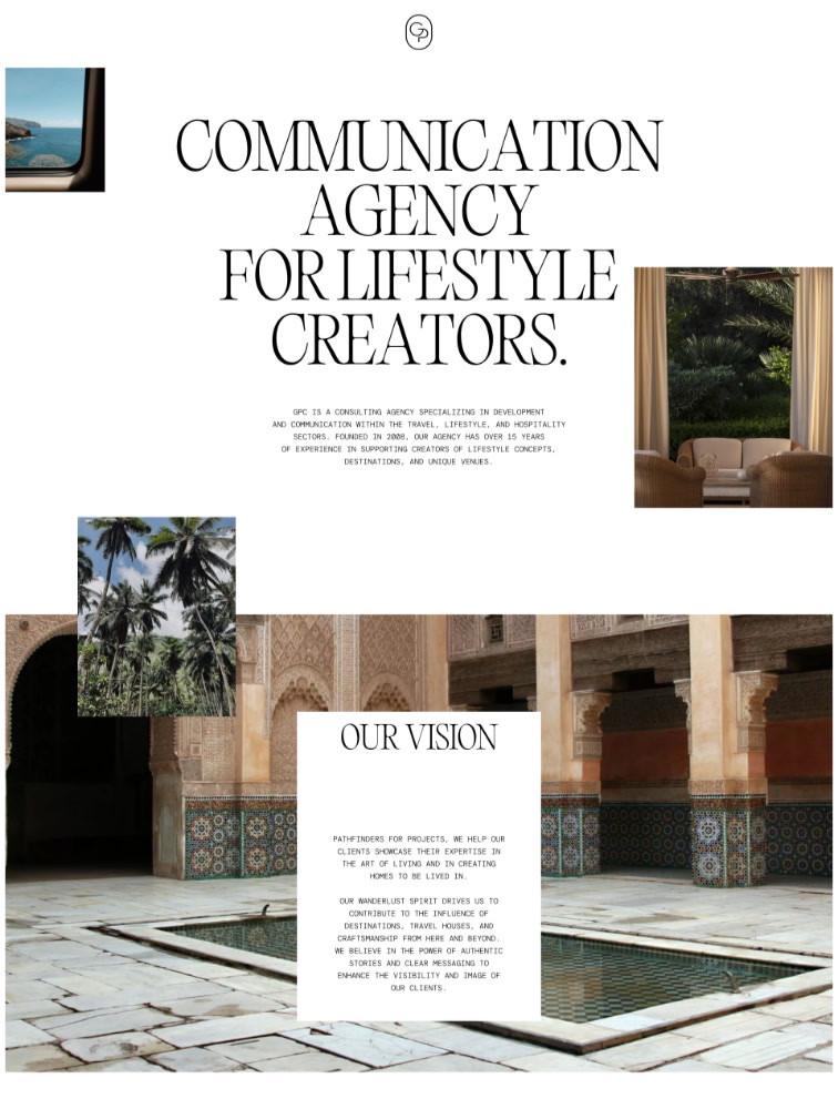 GP Communication website design - Lapa Ninja