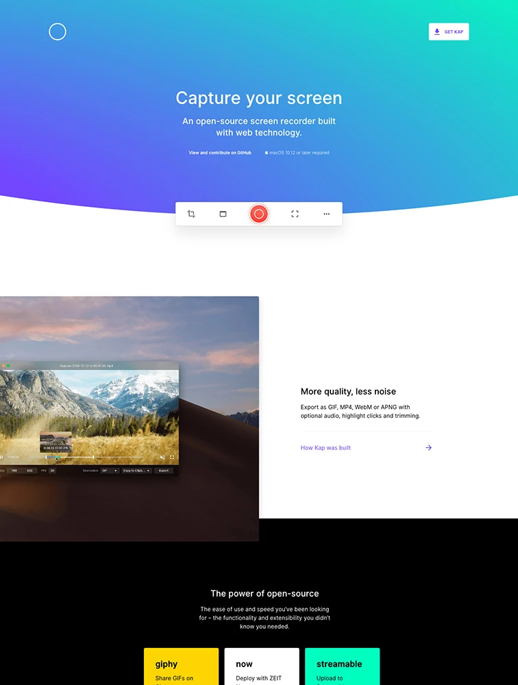 Kap website design - Lapa Ninja