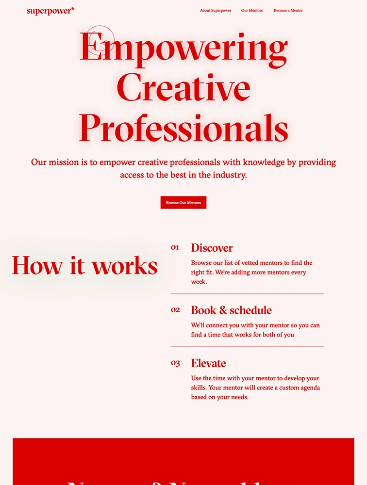 superpower website design - Lapa Ninja