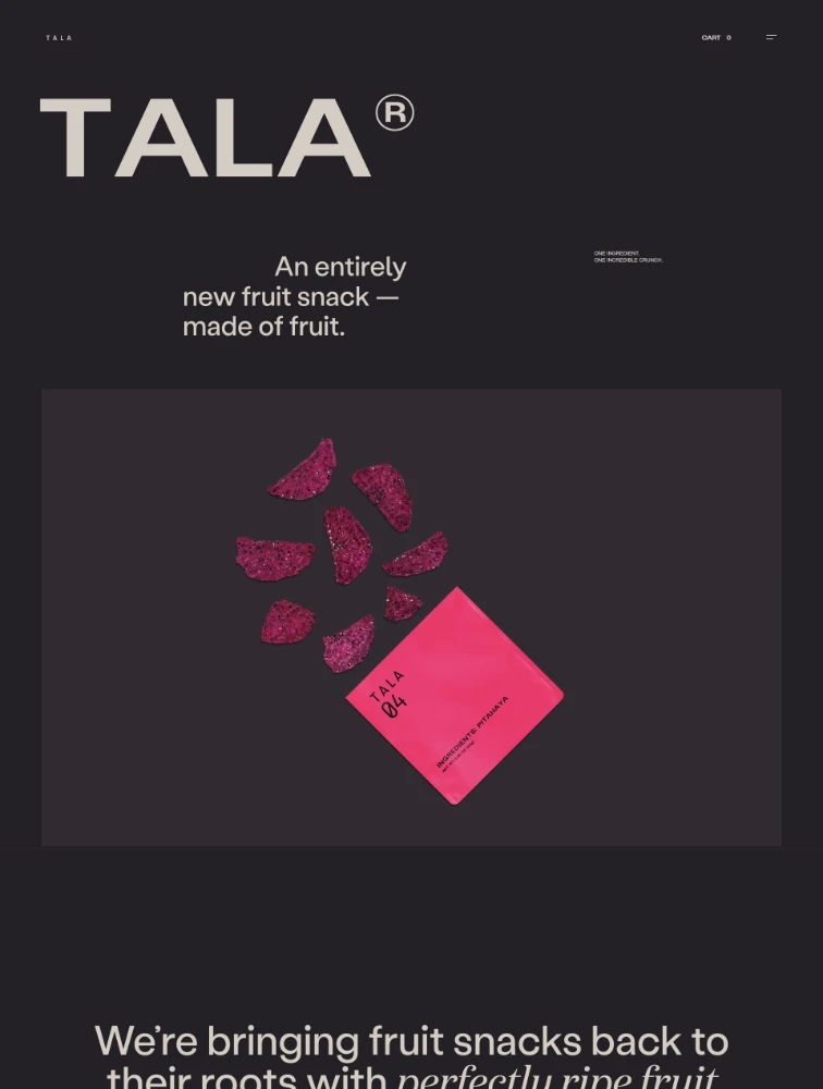 TALA website design - Lapa Ninja