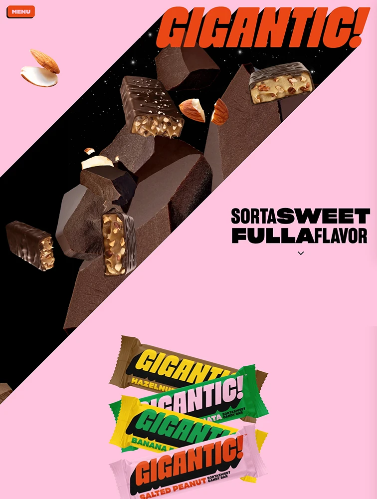 GIGANTIC! website design - Lapa Ninja