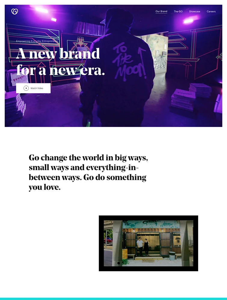 GoDaddy Design website design - Lapa Ninja