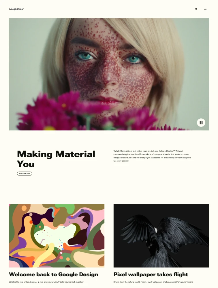 Google Design website design - Lapa Ninja