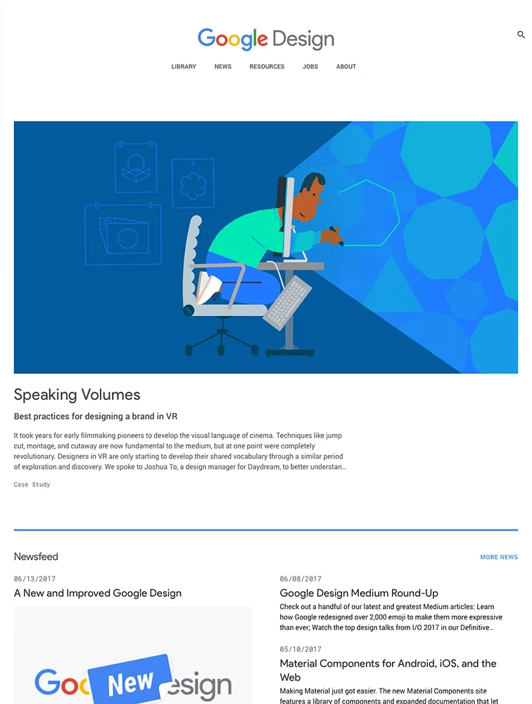 Google Design website design - Lapa Ninja