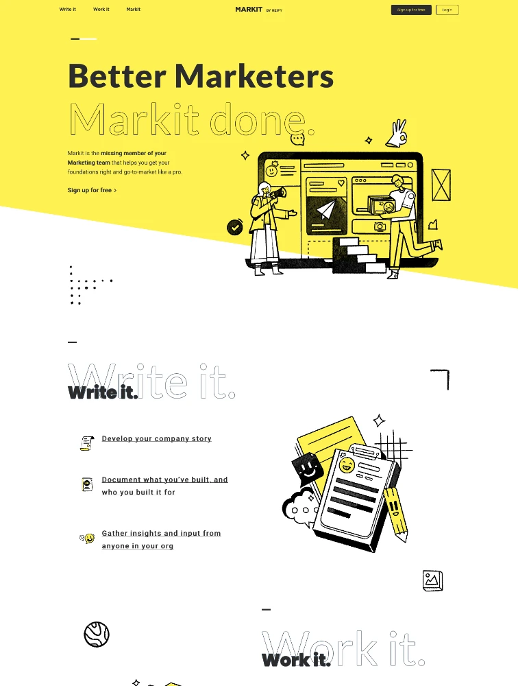 Markit by Reify website design - Lapa Ninja