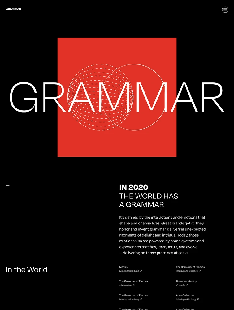 Grammar website design - Lapa Ninja