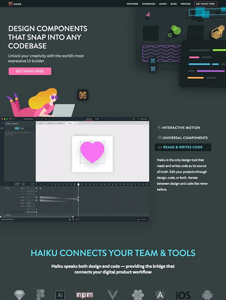 Haiku website design - Lapa Ninja